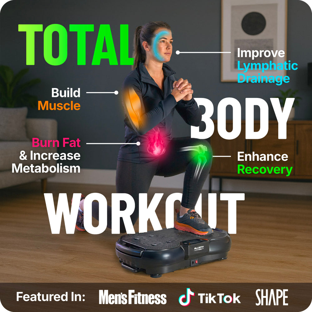 Ultra Slim Plus Dual Workout Vibration Plate – Bluefin Fitness